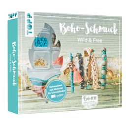 Boho-Schmuckset Wild & Free (T&uuml;rkis/ Lachs)