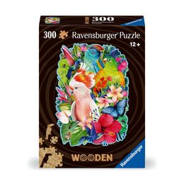 RAVENSBURGER VERLAG Wooden Puzzle 300 Teile - Exotische V&ouml;gel