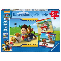 RAVENSBURGER VERLAG Helden mit Fell. Puzzle 3 x 49 Teile