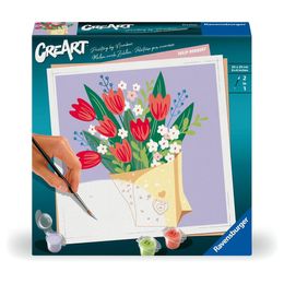 RAVENSBURGER VERLAG CreArt, Malen nach Zahlen Adults Trend - Tulpenstrau&szlig;