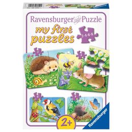 RAVENSBURGER VERLAG S&uuml;&szlig;e Gartenbewohner. My first Puzzles. 4 Motive