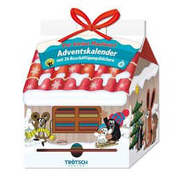 Tr&ouml;tsch Der kleine Maulwurf Adventskalender Haus mit 24 Minib&uuml;chern