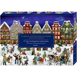 Coppenrath Verlag Puzzle-Adventskalender &raquo;Winterabend in der Stadt&laquo;