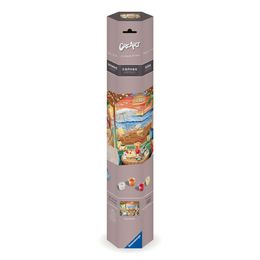 RAVENSBURGER VERLAG CreArt, Malen nach Zahlen Canvas Leinwand - Gem&uuml;tliche Strandh&uuml;tte