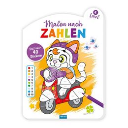 Tr&ouml;tsch Malen nach Zahlen 4. Level Malbuch