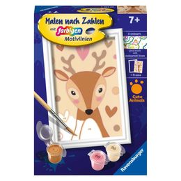 RAVENSBURGER VERLAG Ravensburger Malen nach Zahlen 20290 - Niedliches Reh - Kinder ab 7 Jahren