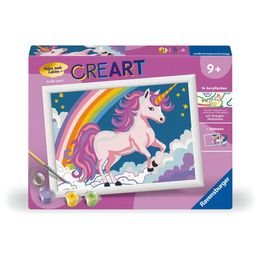 RAVENSBURGER VERLAG CreArt, Malen nach Zahlen Kinder - Pinkes Einhorn