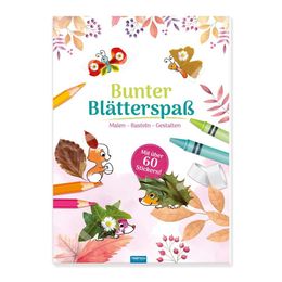 Tr&ouml;tsch Malbuch Bastelbuch Bunter Bl&auml;tterspa&szlig; Wald Malen Basteln Gestalten