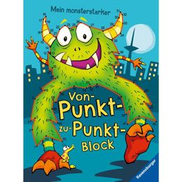 Friendz Ravensburger Mein monsterstarker Von-Punkt-zu-Punkt-Block - F&uuml;r Kinder ab 5 Jahr...