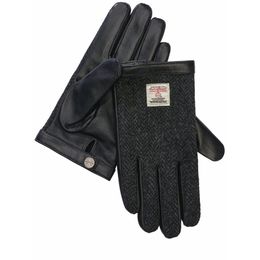 Pearlwood Herren Hebriden-Handschuh Schwarz Oberhand: 100 % Wolle (Harris Tweed)