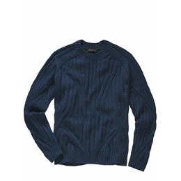 Mey & Edlich Mey & Edlich Herren Op-Art-Pullover Blau 80 % Wolle, 20 % Polyamid