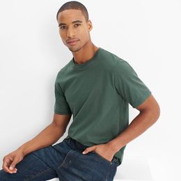 LANDS' END Super-T Kurzarm-Shirt f&uuml;r Herren, Classic Fit, Herren, size: regular, Gr&uuml;n, Baumwolle, by Lands' End