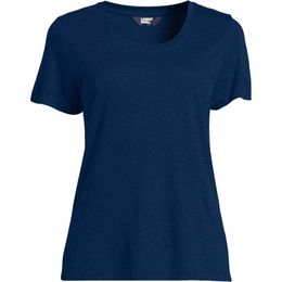 LANDS' END Shirt aus Leinenmix f&uuml;r Damen, Damen, size: regular, Blau, by Lands' End