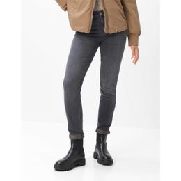 Brax Damen Five-Pocket-Hose Style SHAKIRA USED GRANITE GREY, denim grau, Gr. 48L