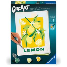 RAVENSBURGER VERLAG CreArt, Malen nach Zahlen Adults Trend - Zitronen
