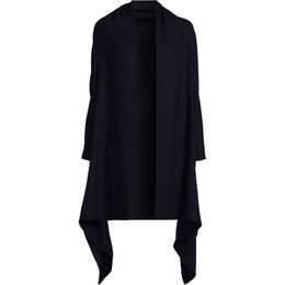 LANDS' END Gro&szlig;er CashTouch Cape-Schal, Damen, size: regular, Schwarz, Polyester, by Lands' End