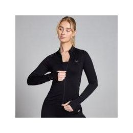 Myprotein MP Damen Shape Nahtlose Jacke mit durchgehendem Rei&szlig;verschluss &ndash; Schwarz - L