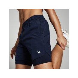 Myprotein MP Herren 2-in-1-Trainingsshorts &mdash; Navy - S