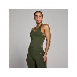Myprotein MP Damen Tempo Nahtlos Neckholder-Top - Waldgr&uuml;n - XS