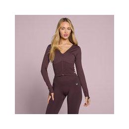Myprotein MP Damen Tempo Nahtlos Verk&uuml;rzte Jacke - Fudge - XS