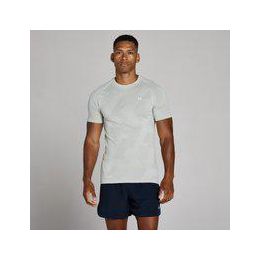 Myprotein MP Herren Tempo Pillar Graphic Nahtlos Kurzarm T-Shirt - Chrome - L