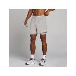 Myprotein MP Herren Training Ultra 5 2-in-1 Shorts - Chalk Grey - XXXL