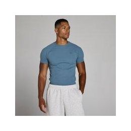 Myprotein MP Lift Geripptes Muscle-Fit-T-Shirt f&uuml;r Herren - Midnight Slate - XL