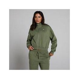 Myprotein MP Damen Basics Bomberjacke mit Rei&szlig;verschluss &ndash; Washed Olive - XXL
