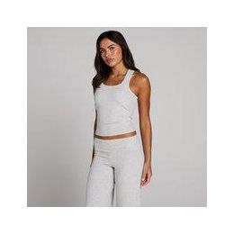 Myprotein MP Geripptes Tank-Top f&uuml;r Damen mit integriertem BH &ndash; Grau meliert - XS
