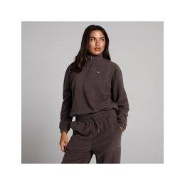 Myprotein MP Damen Fleece-Pullover mit Stehkragen und 1/4-Rei&szlig;verschluss - Kakao - XXL
