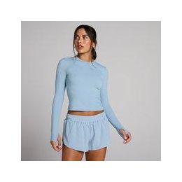 Myprotein MP Damen Tempo Langarmshirt mit Daumenl&ouml;chern - Denimblau - XL