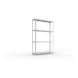 META SPEED-RACK Weitspannregal 2470x1700x400 mm in verzinkt mit 4 Fachebenen und Stahlpaneelen (20087015)