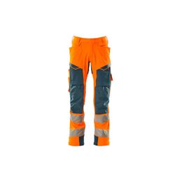 Mascot Hose ULTIMATE STRETCH 82C52 hi-vis orange/dunkelpetroleum (19079-511-1444-82C52)