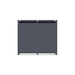 Westmann M&uuml;lltonnenbox Pedura 2 2x240L Fu&szlig;pedal Anthrazit 80 x 132 x 116cm ; 50NRTH GmbH (WMJGBF214LH-2)