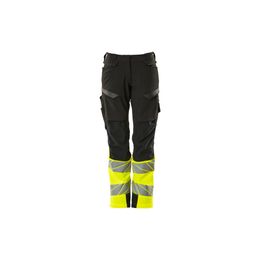 Mascot Hose Damen DIAMOND Knietaschen Stretch schwarz/hi-vis gelb Gr&ouml;&szlig;e 76C56 (19178-511-0917-76C56)