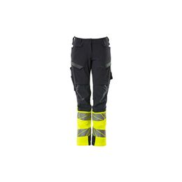 Mascot Hose DIAMOND Damen Knietaschen Stretch schwarzblau/hi-vis gelb (19178-511-01017-76C48)
