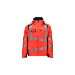 Mascot Hard Shell Jacke 4XL Hi-vis rot/schwarzblau leicht gef&uuml;ttert (19001-449-22210-4XL)