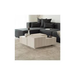 Home Deluxe Couchtisch mit Schwebeeffekt NAYELI &ndash; 96 x 96 cm Beige