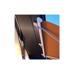 Home Deluxe Deckenhalterung f&uuml;r Markisen ERA - Wei&szlig; 3er Set