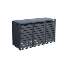Westmann M&uuml;lltonnenbox Kubus 3x240 L 80 x 200 x 116cm ; 50NRTH GmbH (WMJGBC212-A-3)