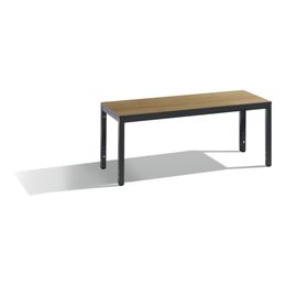 C+P Sitzbank Basic Plus, H420xB1000xT350mm, Gestell Schwarzgrau / Dekor Eiche Sereno (8060-000) ; C + P M&ouml;belsysteme (8060-000|S10005)