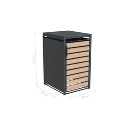 Westmann M&uuml;lltonnenbox Lacina 1x 240 L 80 x 68 x 116cm ; 50NRTH GmbH (WMJGBC212-1)