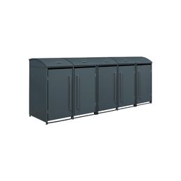 Westmann M&uuml;lltonnenbox Moderna 5 5x240 L 83 x 350 x 135cm ; 50NRTH GmbH (WMJGBAC214A-5)