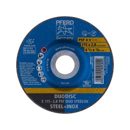 Pferd TOOLS DUODISC Trenn-/Schleif. E 115x2,8x22,23 mm gekr. Uni.-Linie PSF DUO STEELOX f. Stahl/VA (62011620)