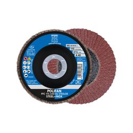 Pferd TOOLS POLIFAN F&auml;cherscheibe PFC 115x22,23 mm konisch A40 SG STEELOX Stahl/Edelstahl (67704115)