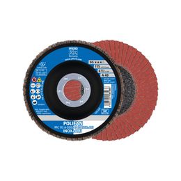 Pferd TOOLS POLIFAN F&auml;cherscheibe PFC 115x22,23 mm konisch A-COOL 40 SG INOX+ALU Edelstahl/Alu (67754115)