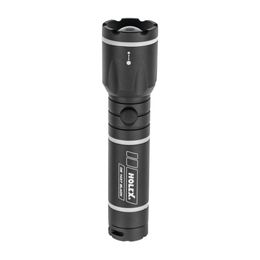 HOLEX LED-Taschenlampe mit Batterien, schwarz (081437 BLACK)
