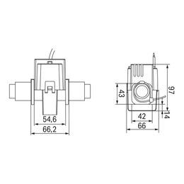 WAGO Kabelumbau-Stromwandler 400A/1A 0,5 855-5001/400-000)