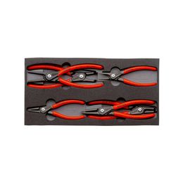 Knipex 00 20 01 V02 Pr&auml;zisions-Sicherungsringzangen-Set in Schaumstoffeinlage 6-teilig )