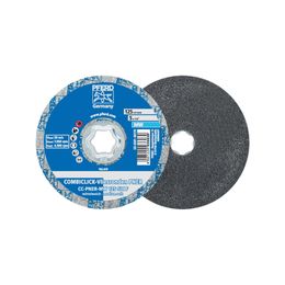 Pferd TOOLS COMBICLICK verpresste Vliesronde CC PNER &Oslash; 125 mm Mittelweich SIC Fein f&uuml;r Finish (42002096)